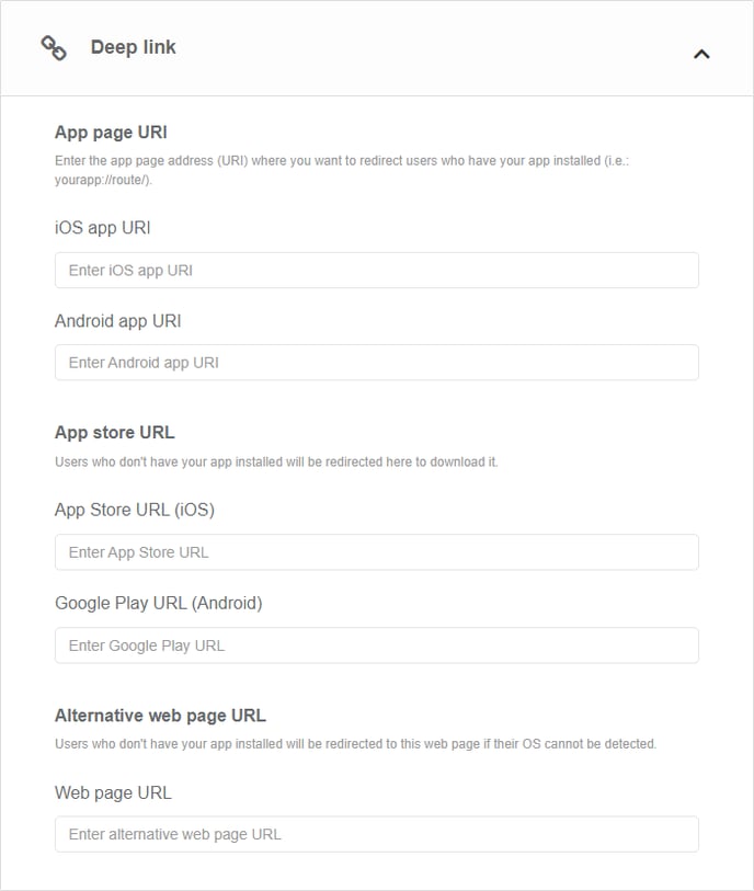 How to create a Deep link QR Code